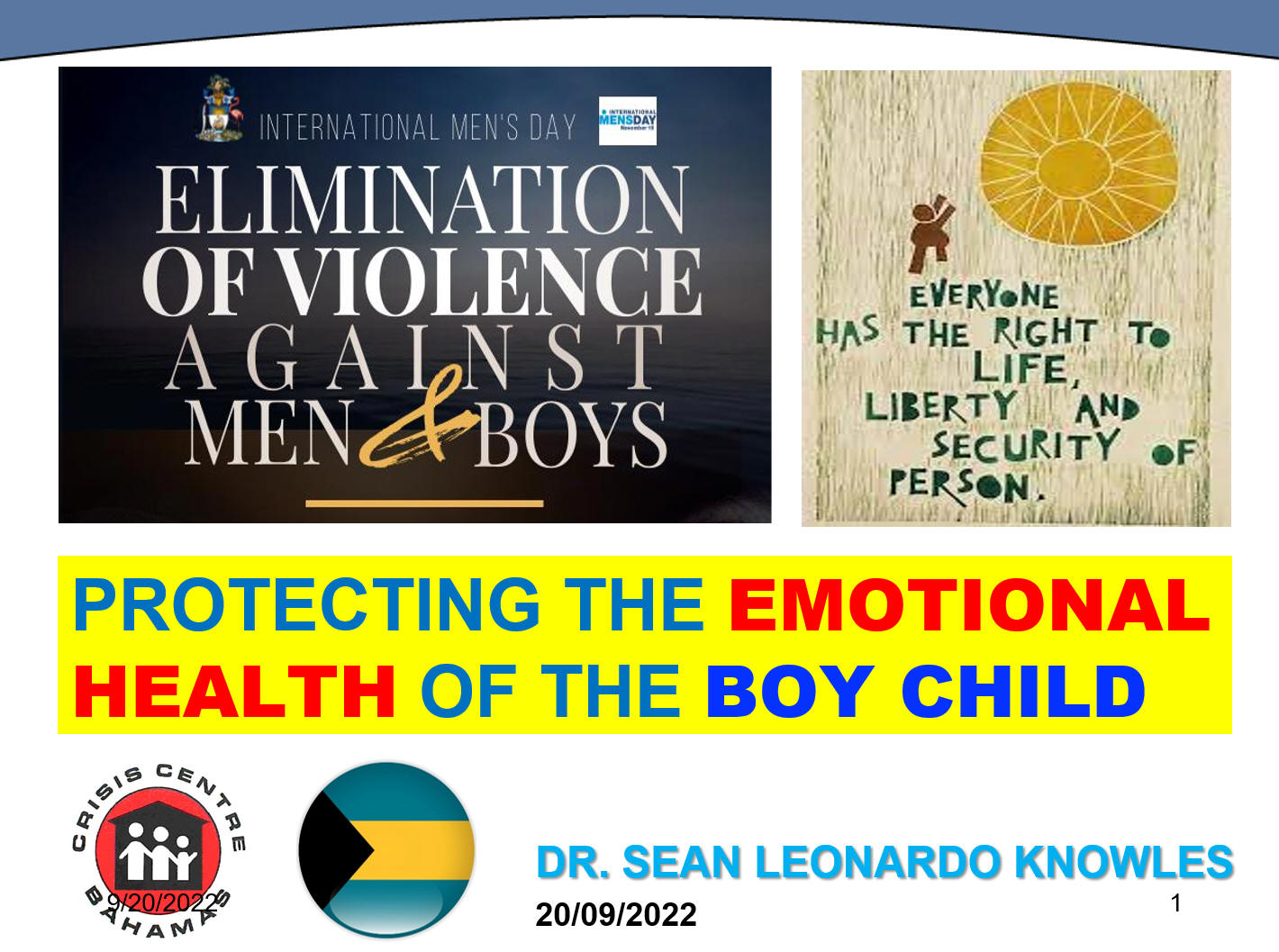 Protecting the Boy Child Slide Show--Barrington Brennen